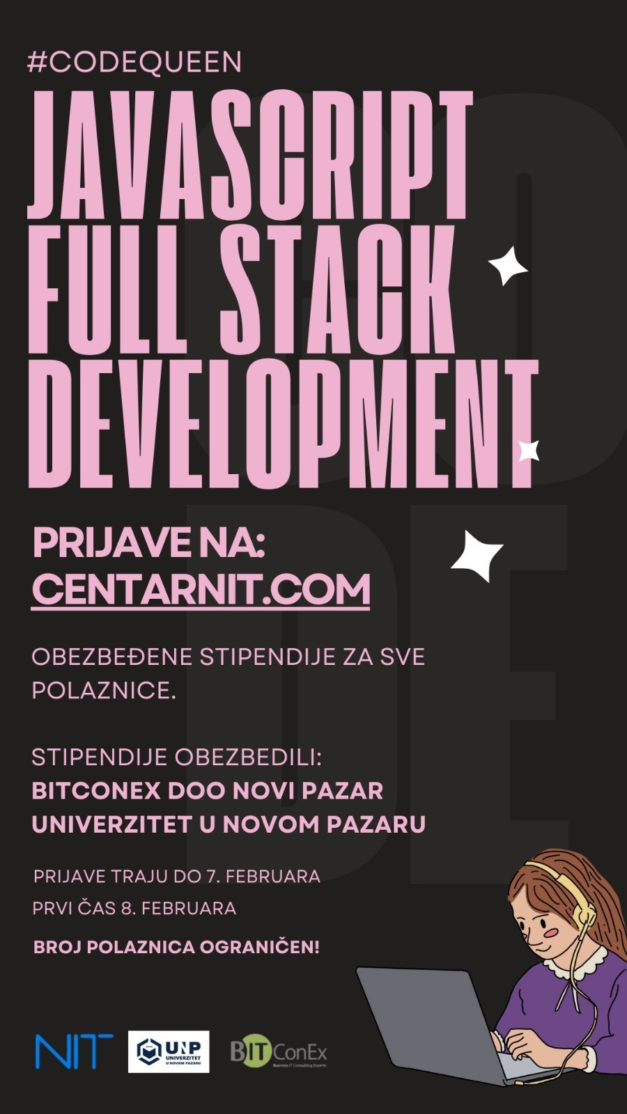 Pokrećemo CodeQueens 2025 – Besplatni Kurs Razvoja Softvera za Žene ...